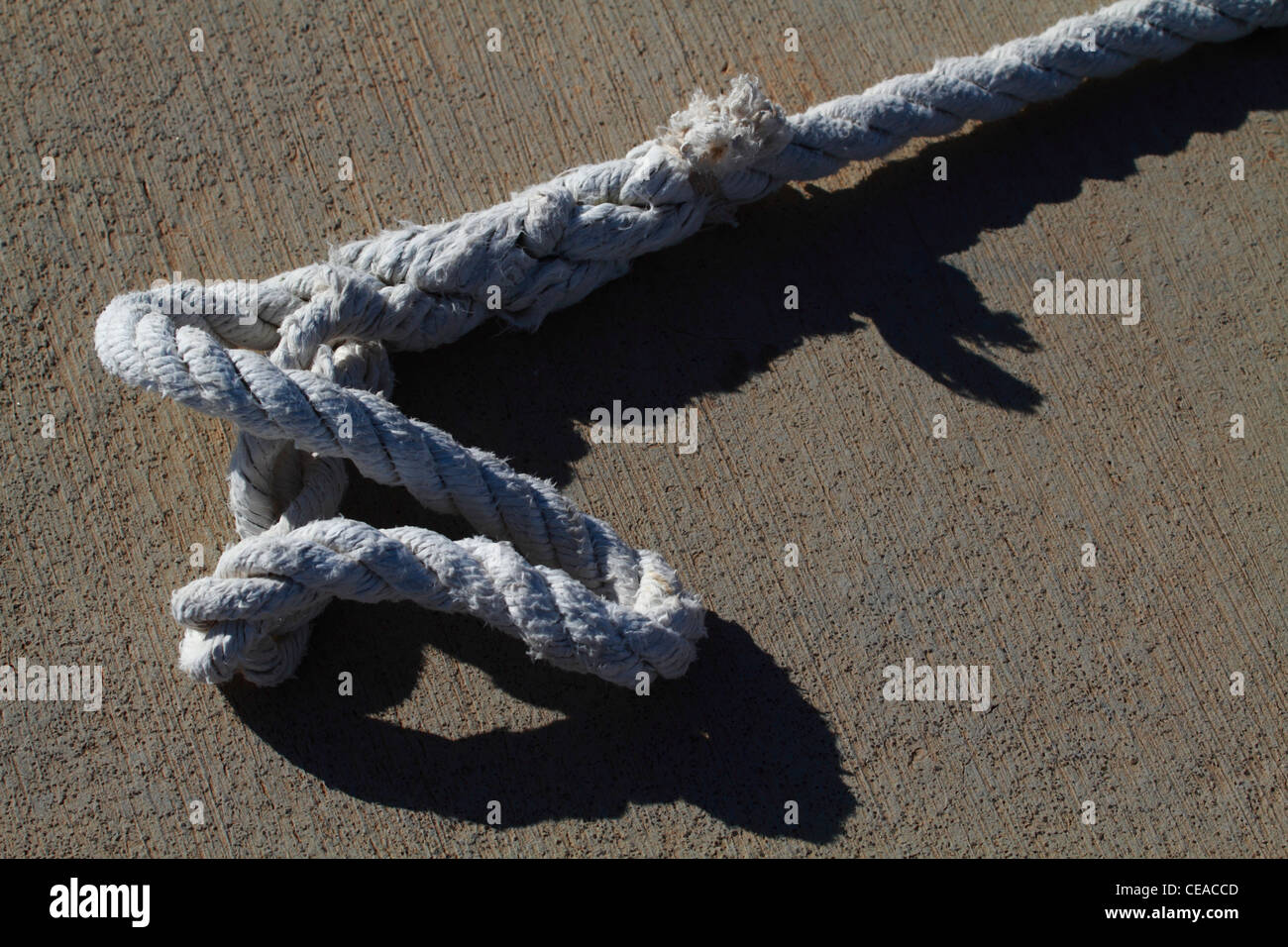 isolated rope, detail view Stock Photo - Alamy