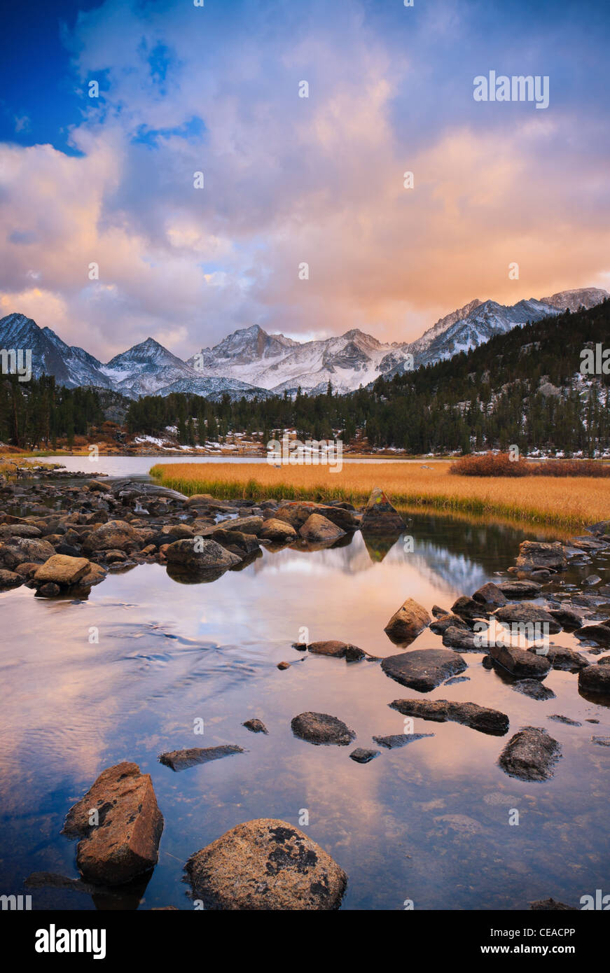 Amazing Landscape, Beautiful Mountain Sunset Stock Photo - Alamy