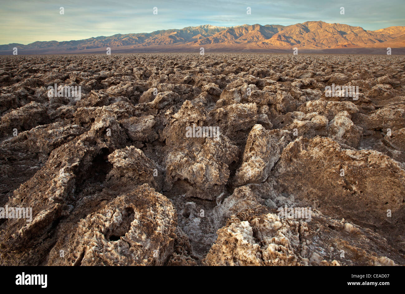 Devil's Golf Course at Death Valley National Park, California, USA ...