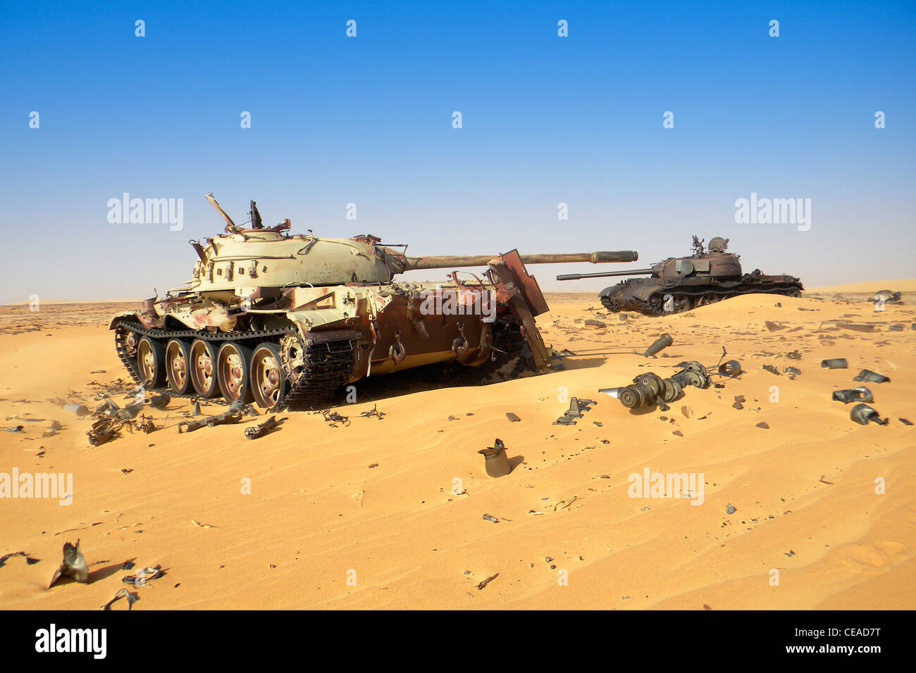 War tank, Wadi Doum, Chad Stock Photo - Alamy