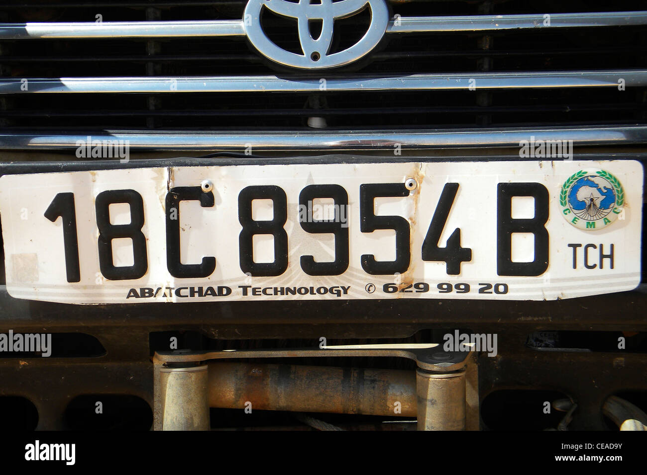 Chad car plate chad hi-res stock photography and images - Alamy