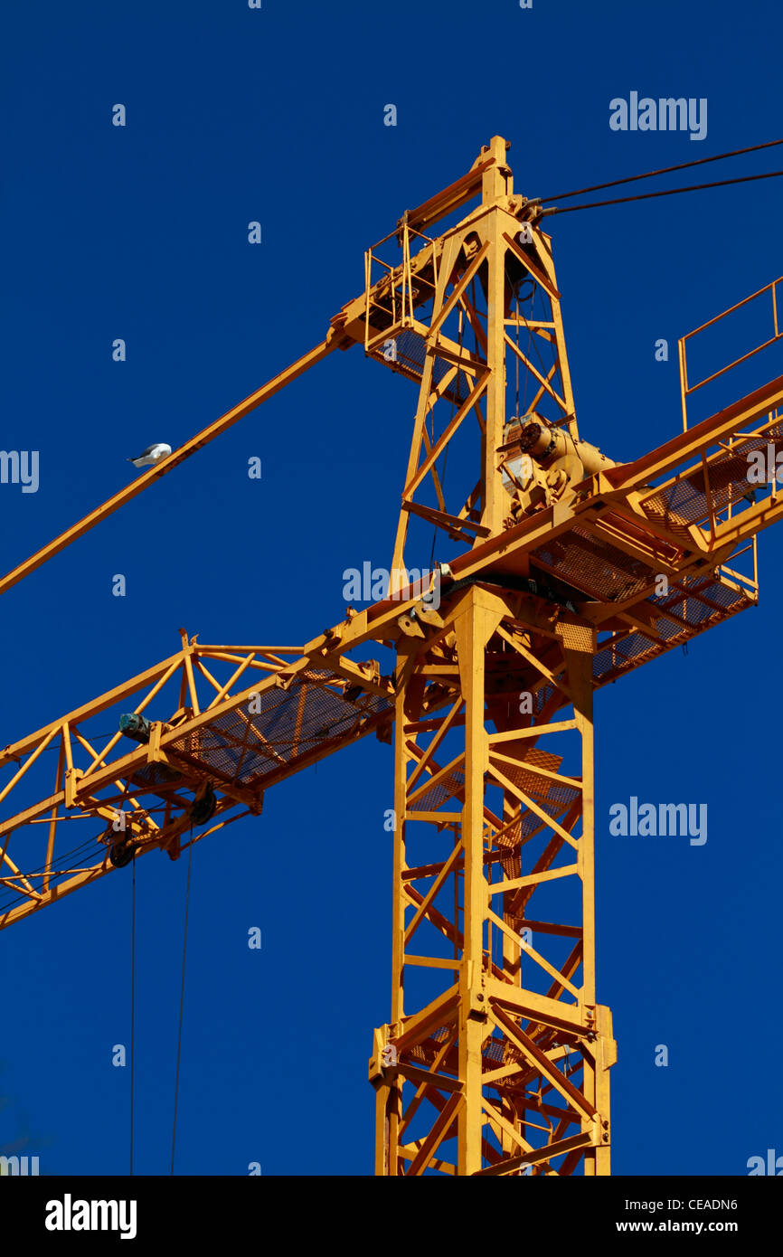 Construction crane, detail view Stock Photo - Alamy