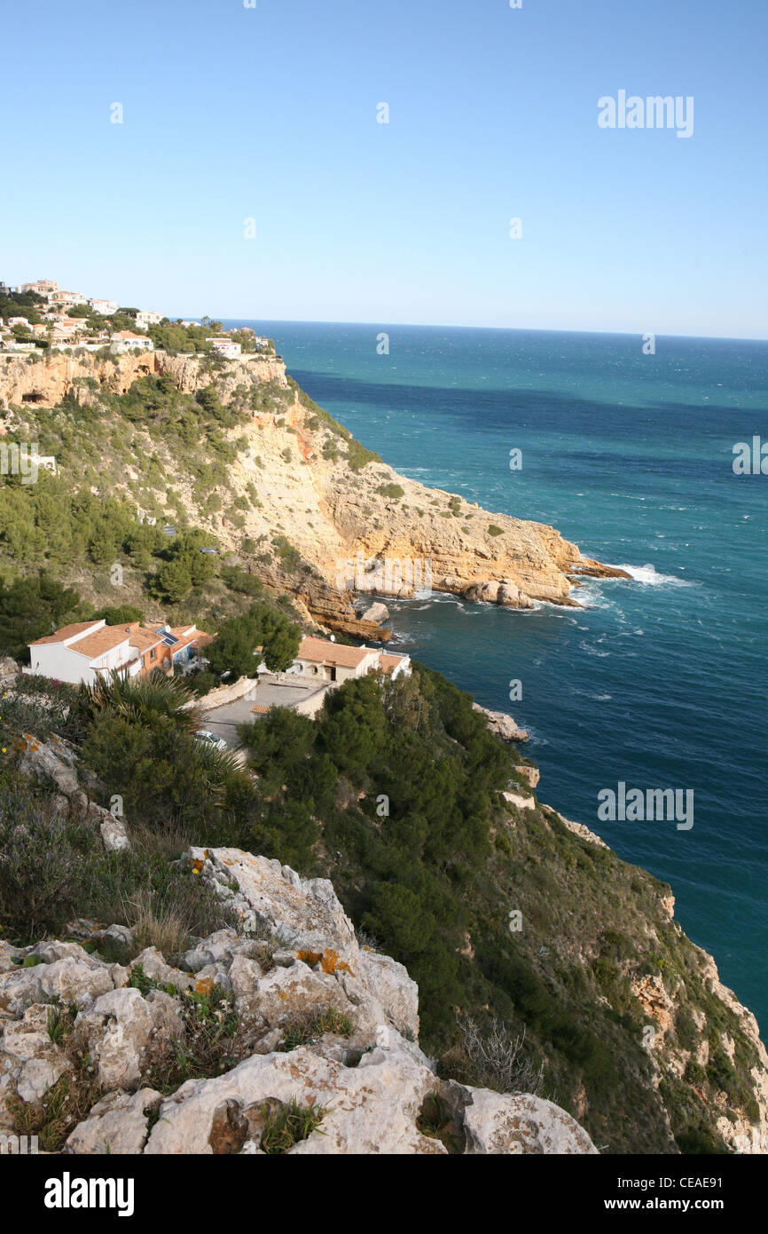 Coastal scenery in and South of Javea Habea Spain Stock Photo - Alamy