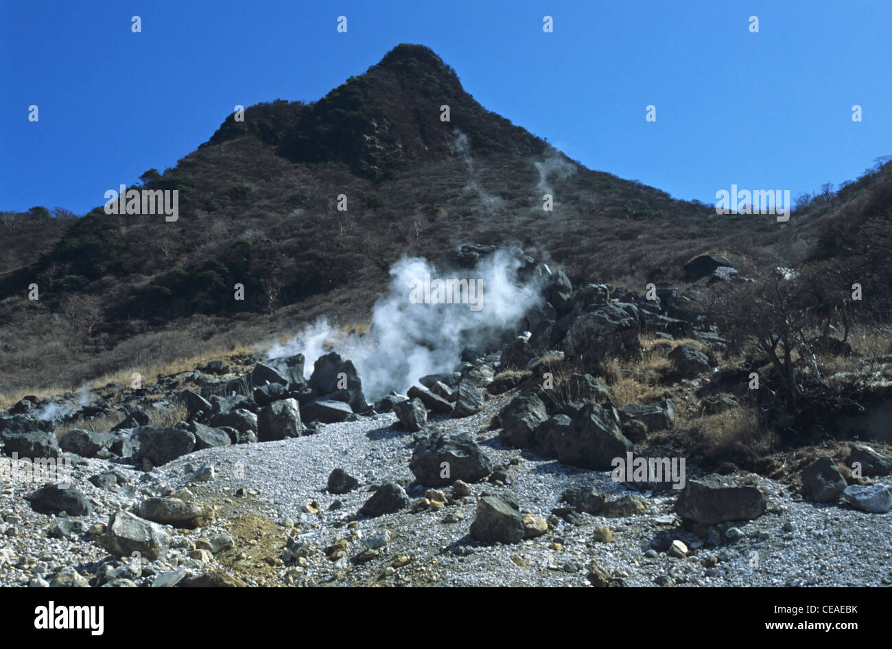 Sulphur hot springs, Hakone, Japan Stock Photo - Alamy