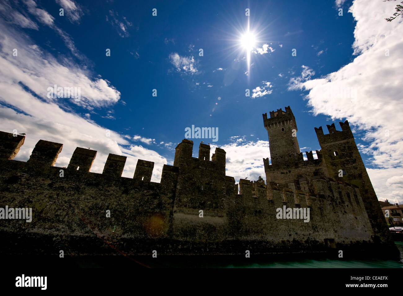 scaliger castle in sirmione, italy Stock Photo - Alamy