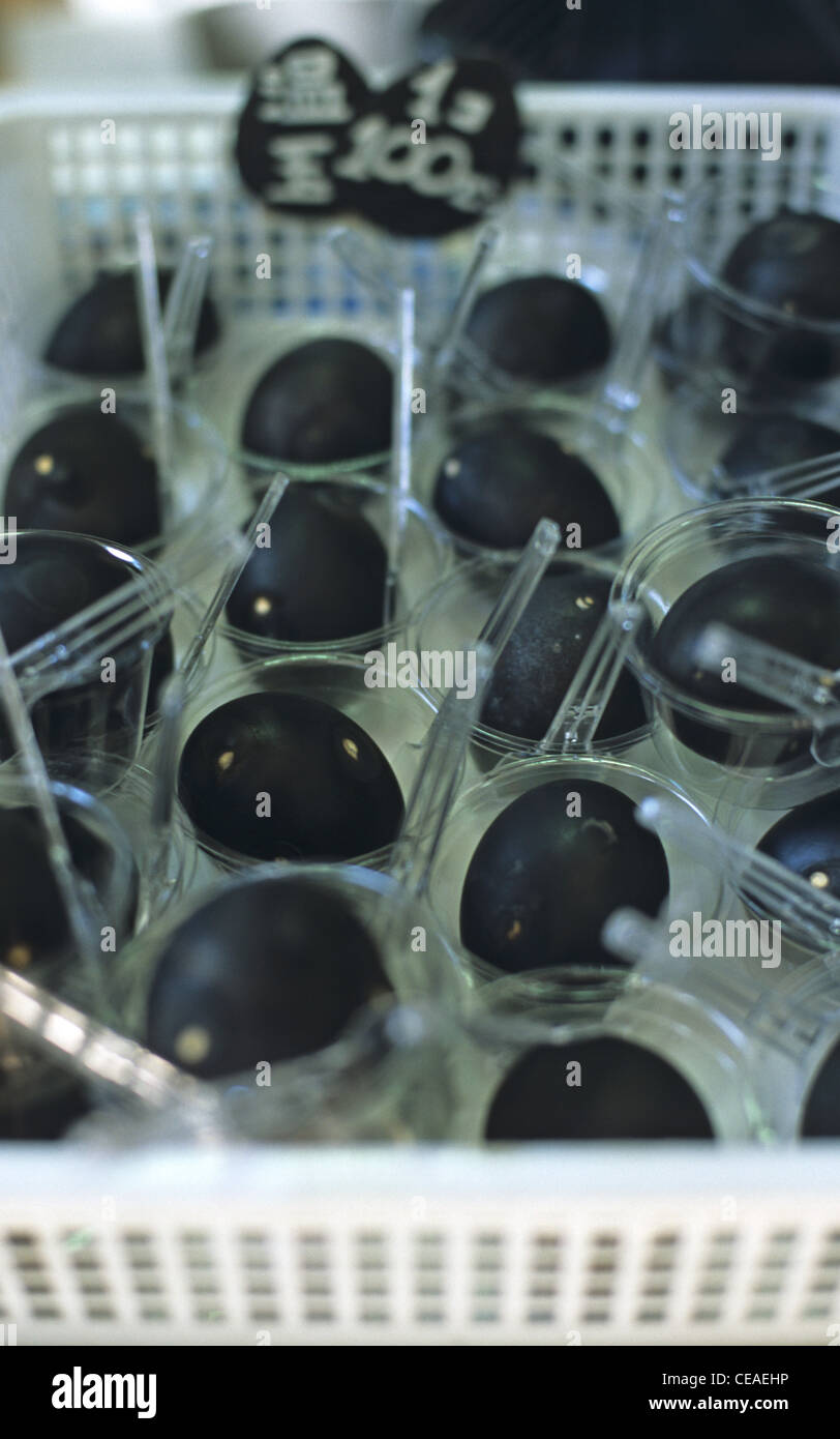 Eggs cooked in sulphur spring, Hakone, Japan Stock Photo - Alamy