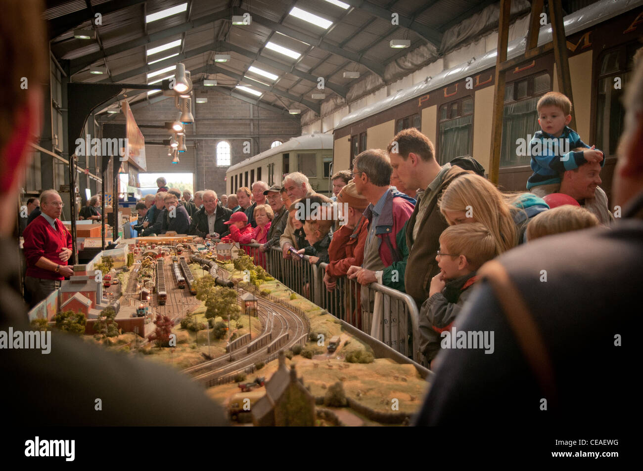 Model train exhibition Stock Photo - Alamy