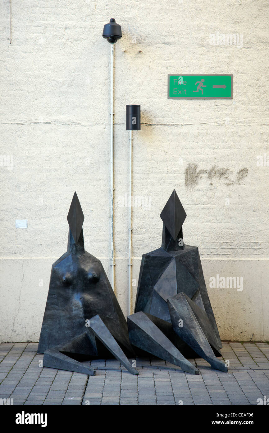 Lynn Chadwick sculpture at Pangolin gallery, Kings Place, London UK ...