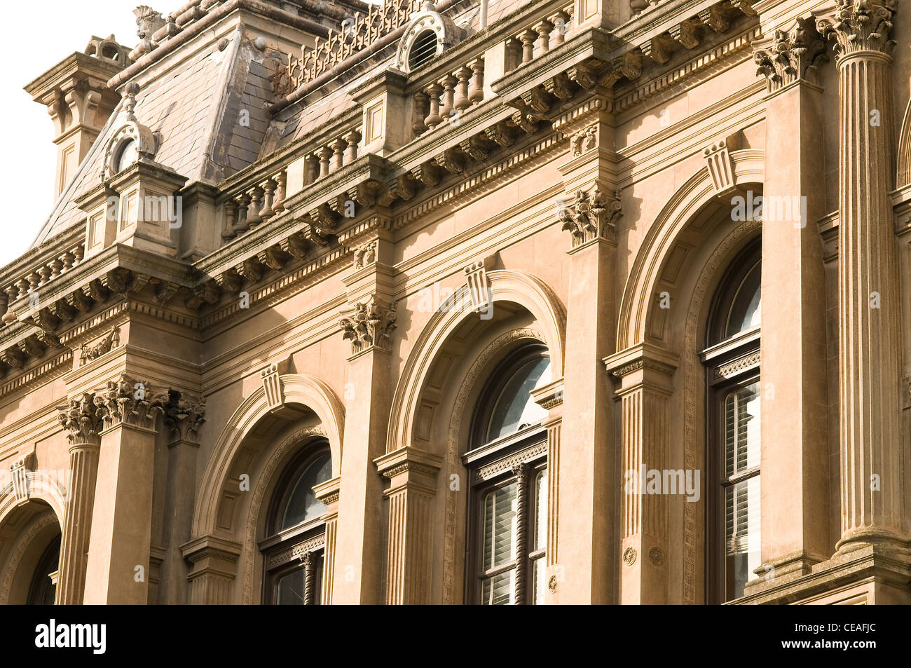 Post Office windows Stock Photo - Alamy