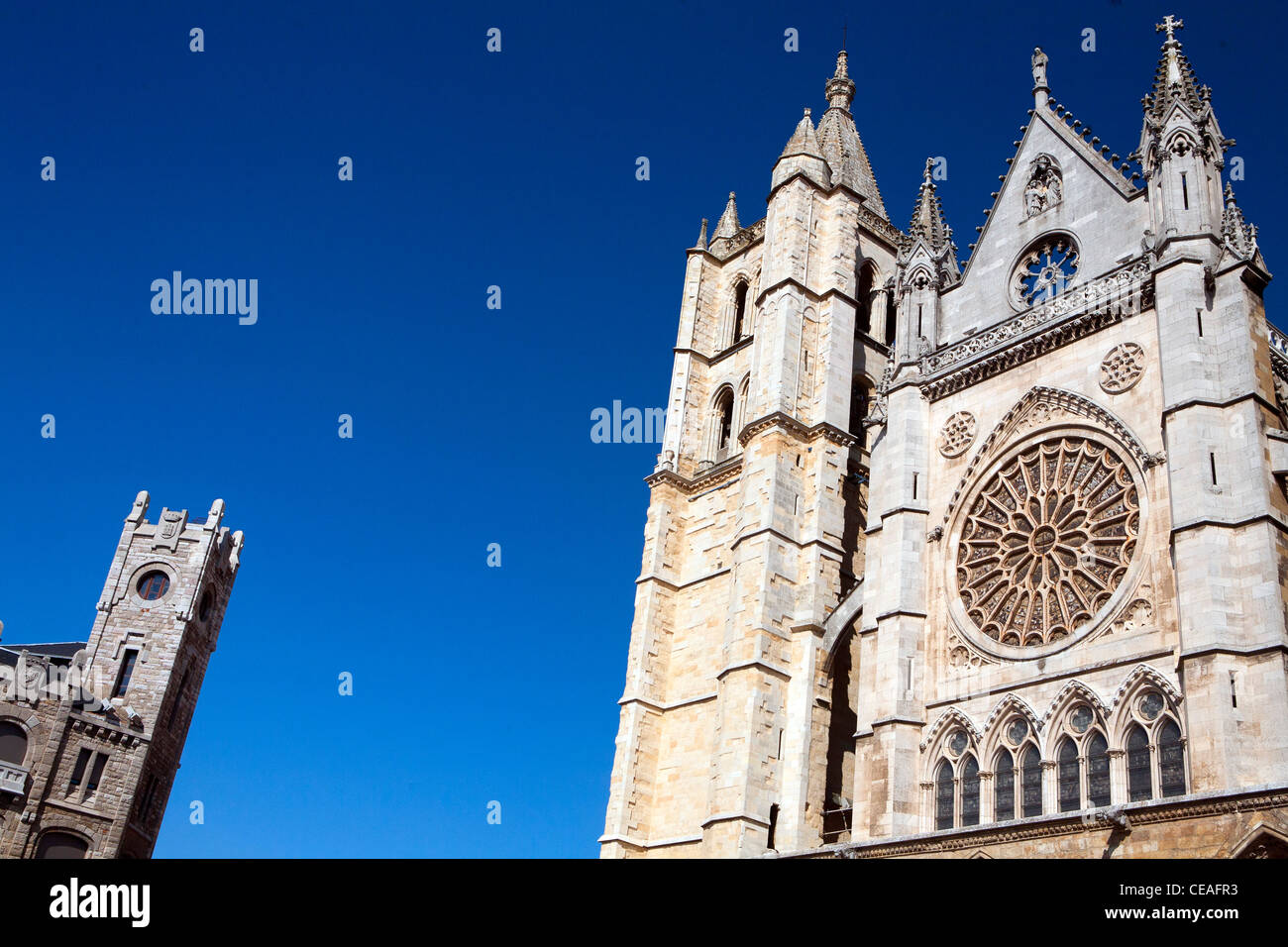 Leon cathedral hi-res stock photography and images - Alamy