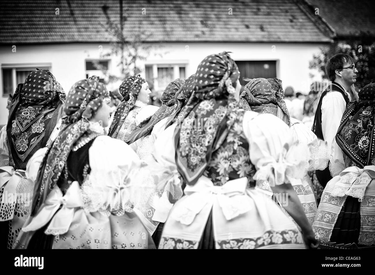 Czech folk dance Black and White Stock Photos & Images - Alamy