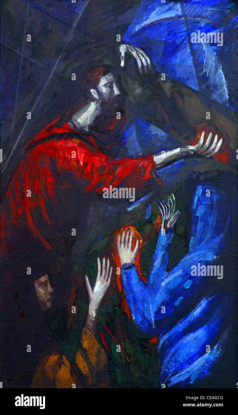 4th Station of the Cross, Jesus meets His Mother Stock Photo - Alamy