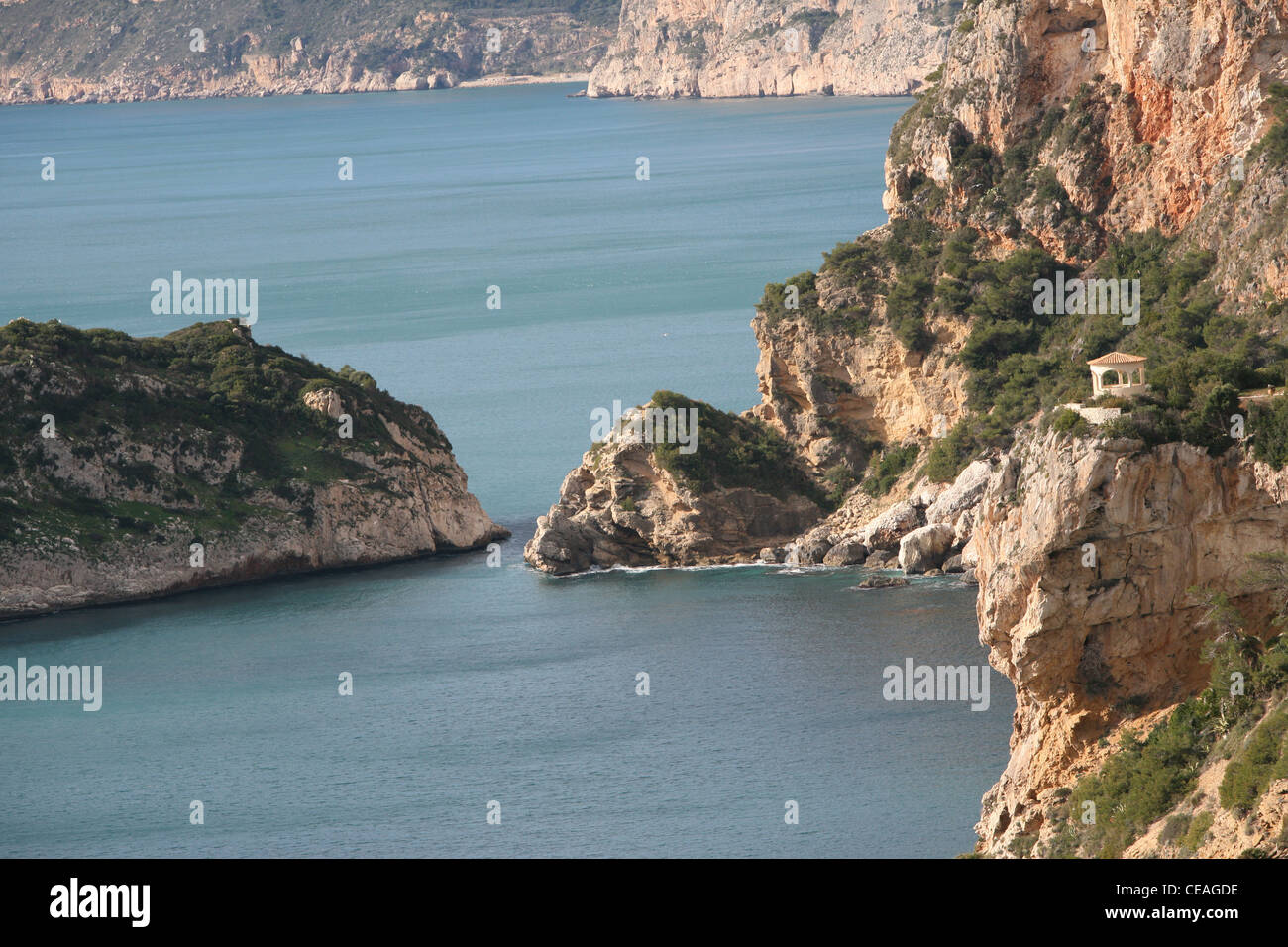 Coastal scenery in and South of Javea Habea Spain Stock Photo - Alamy