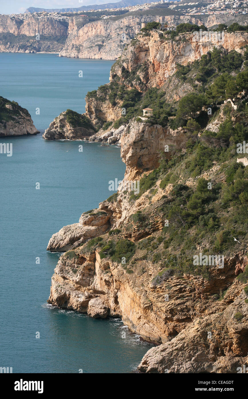 Coastal scenery in and South of Javea Habea Spain Stock Photo - Alamy