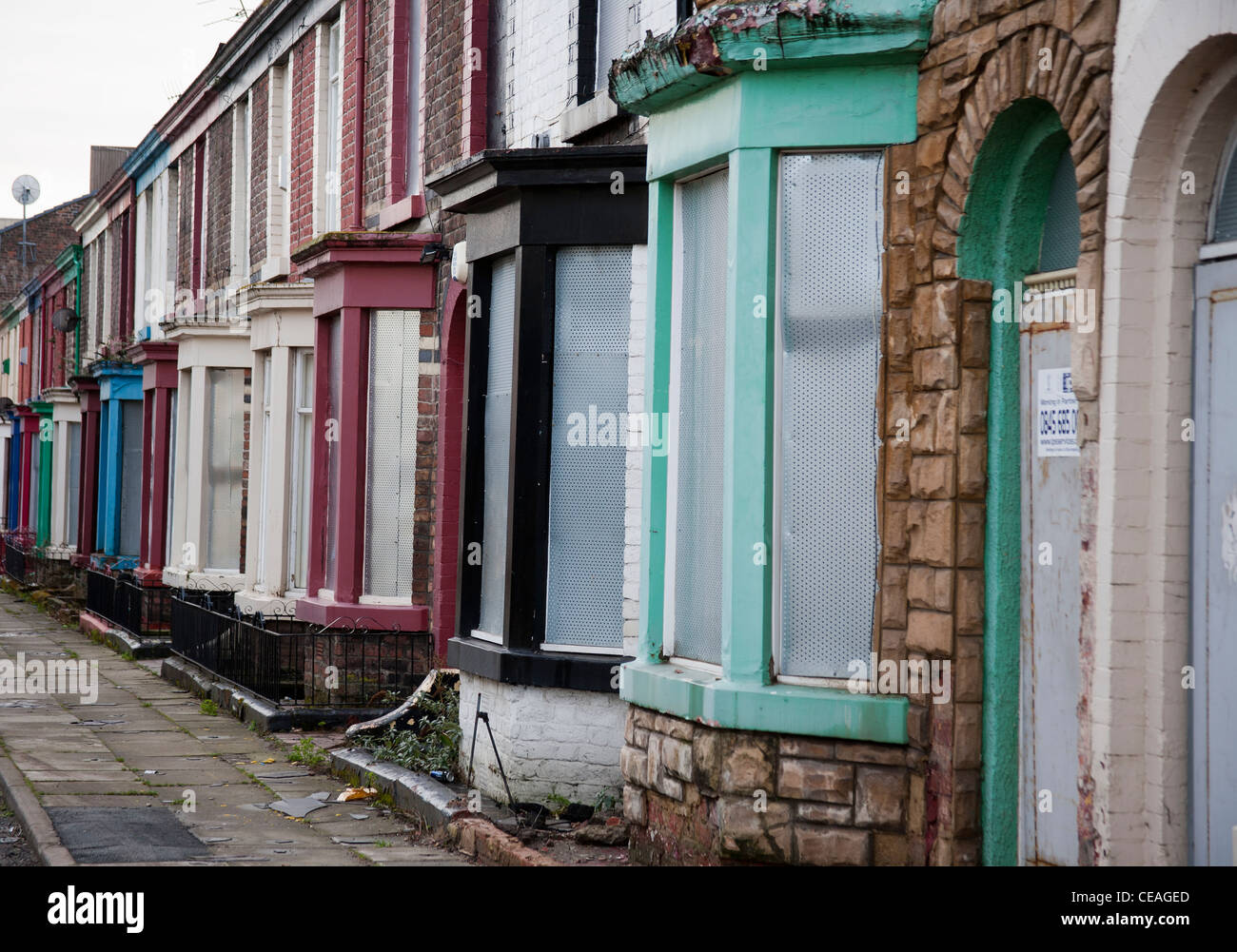 Tinned-up, derelict, abandoned, decline, home, house, decay, old ...