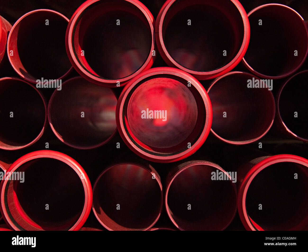 Red plastic tubing underground cable hi-res stock photography and ...