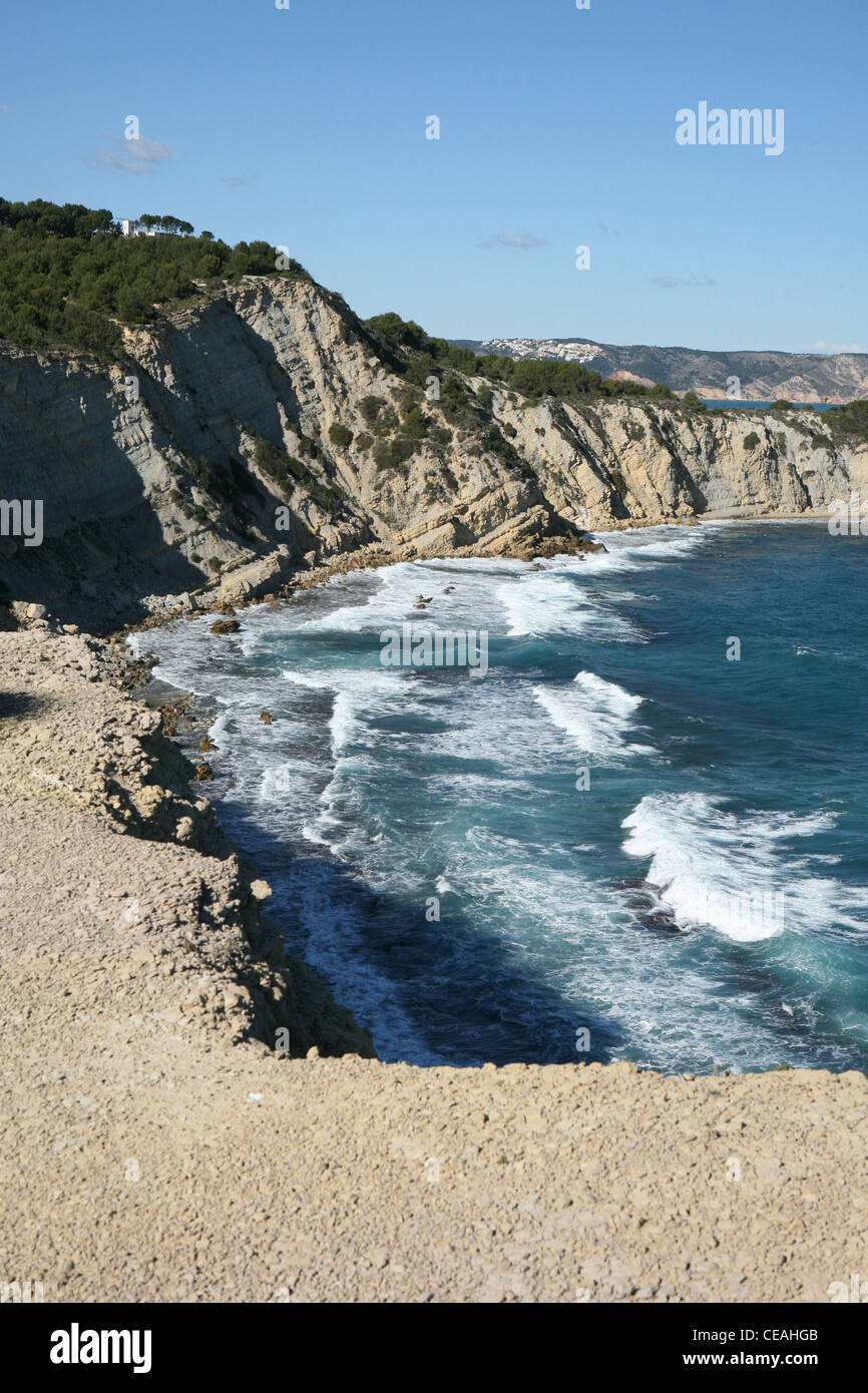 Coastal scenery in and South of Javea Habea Spain Stock Photo - Alamy
