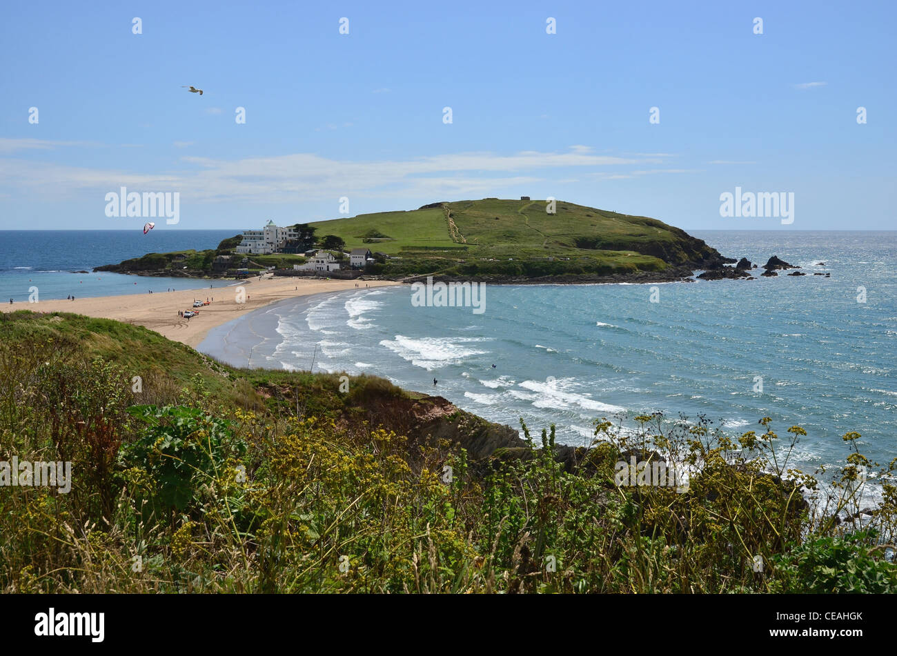 bigbury on sea devon england uk Stock Photo - Alamy