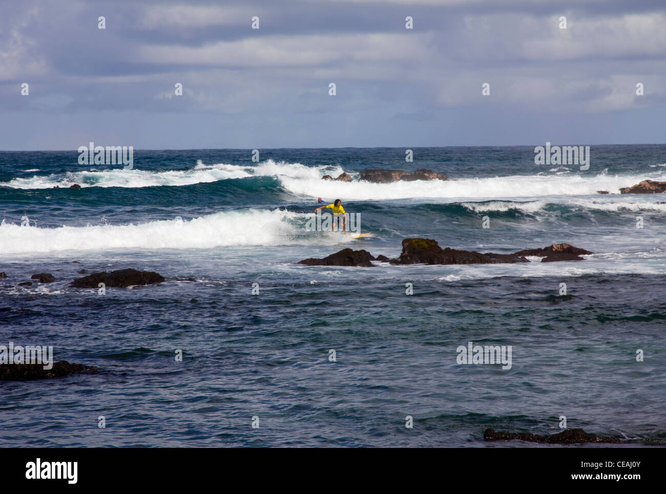 Big island surfing hawaii not hapuna hi-res stock photography and ...