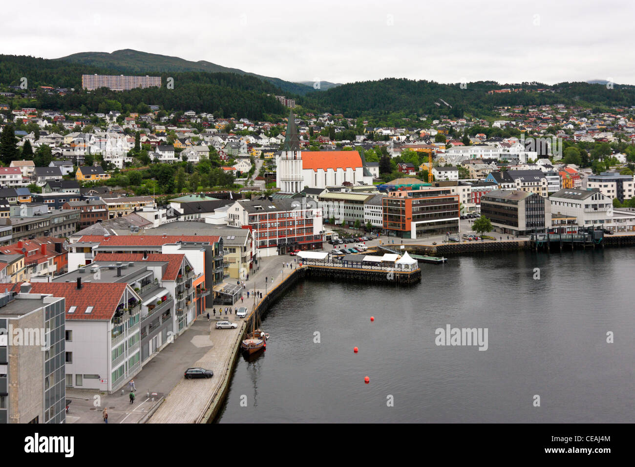 Harbour and Coast Line of Molde, Norway Stock Photo - Alamy