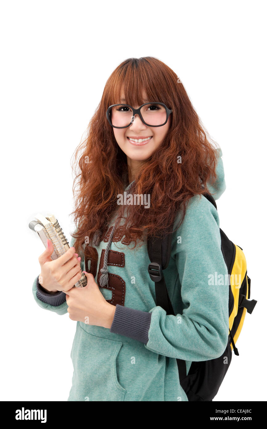Young smiling student woman Stock Photo - Alamy Young smiling student woman Stock Photo - Alamy