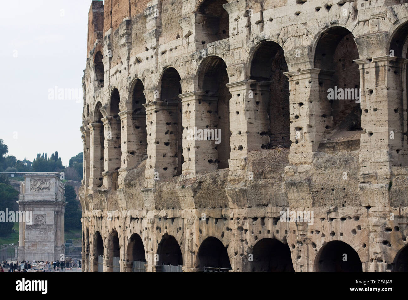 Colosseum Flavian Amphitheatre in Rome Italy Stock Photo - Alamy