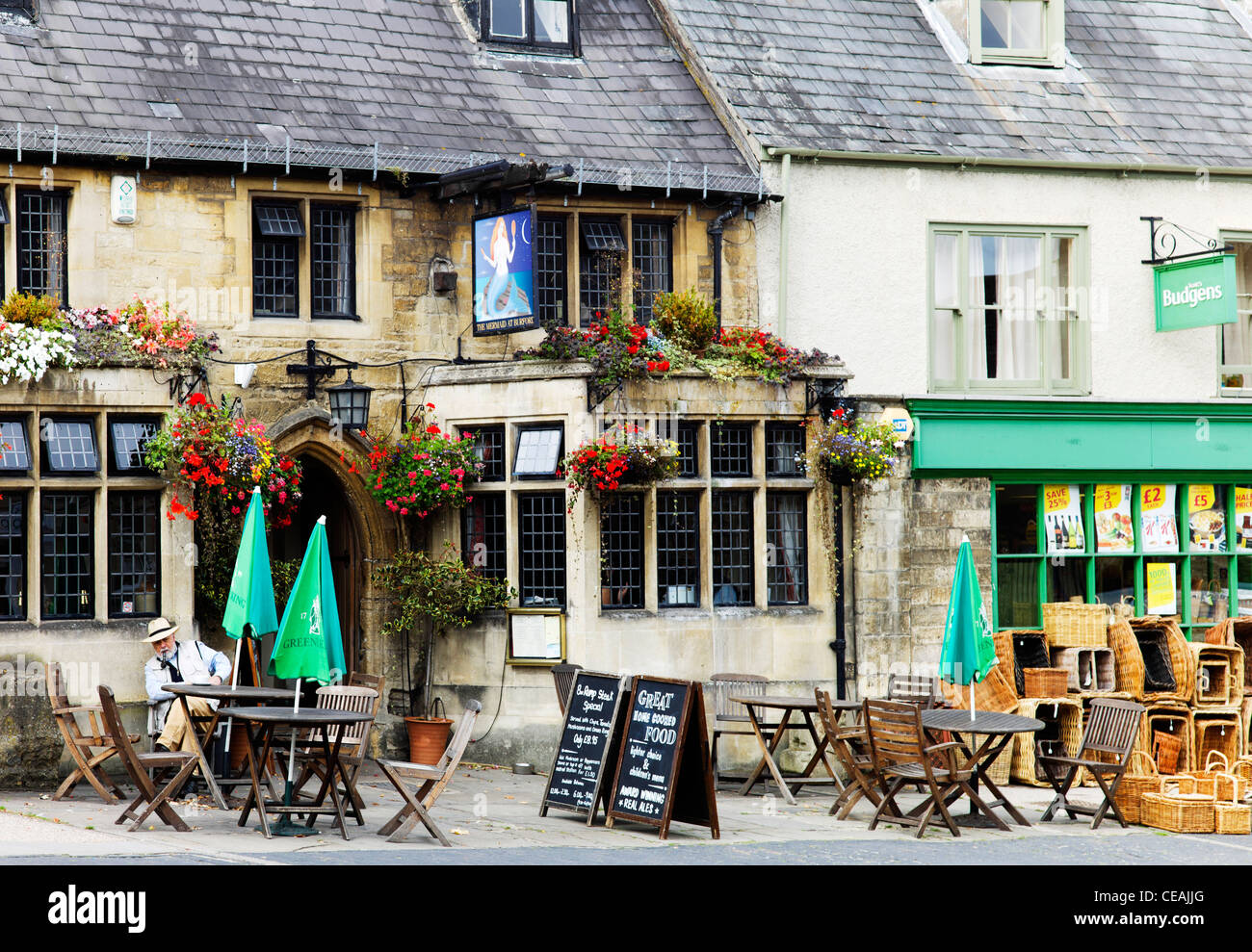 burford village cotswolds oxfordshire Stock Photo, Royalty Free Image ...