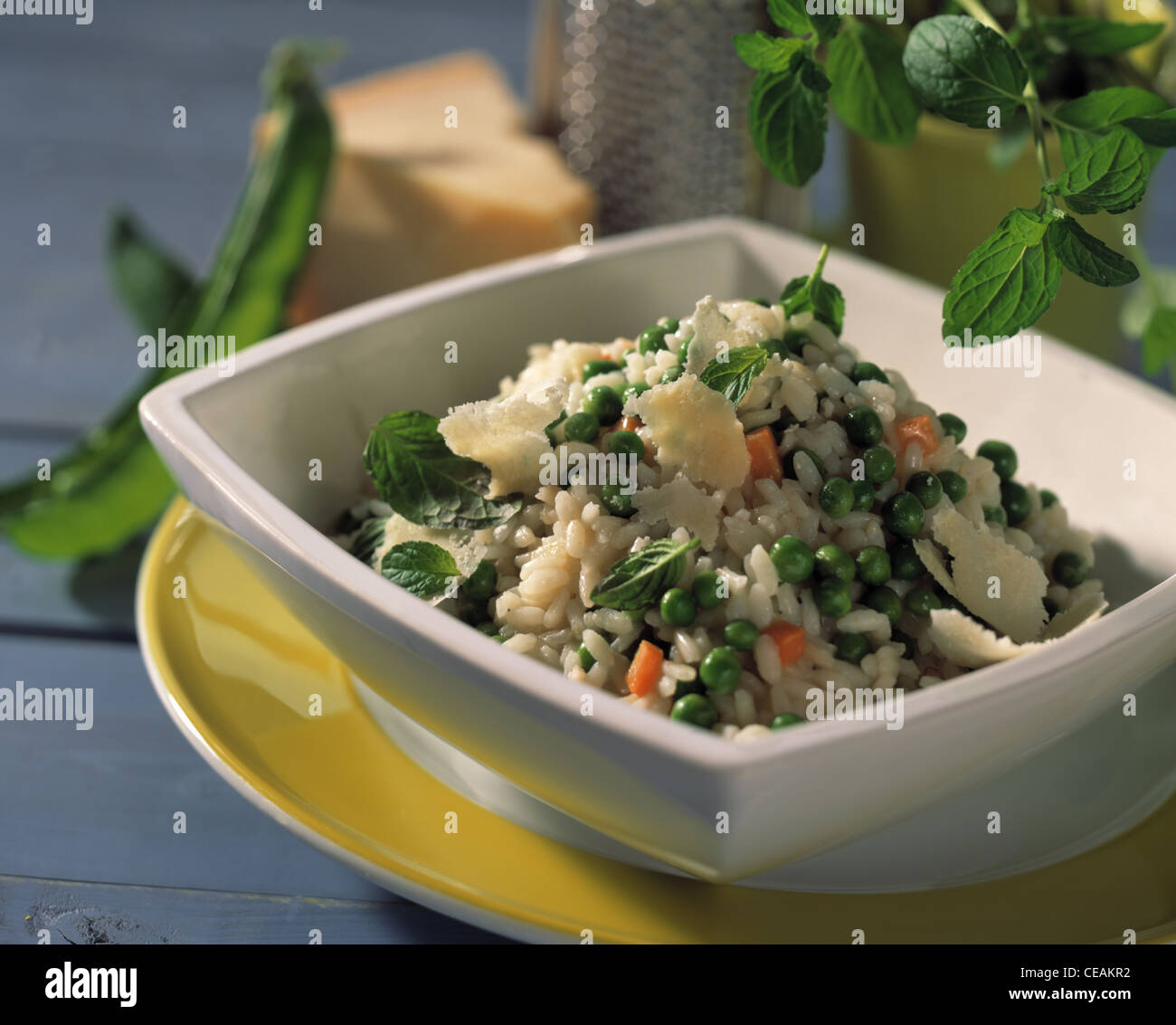 Pea - risotto Stock Photo - Alamy