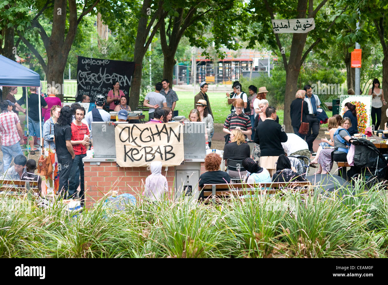 Afghanistan charity day barbecue melbourne victoria australia Stock ...