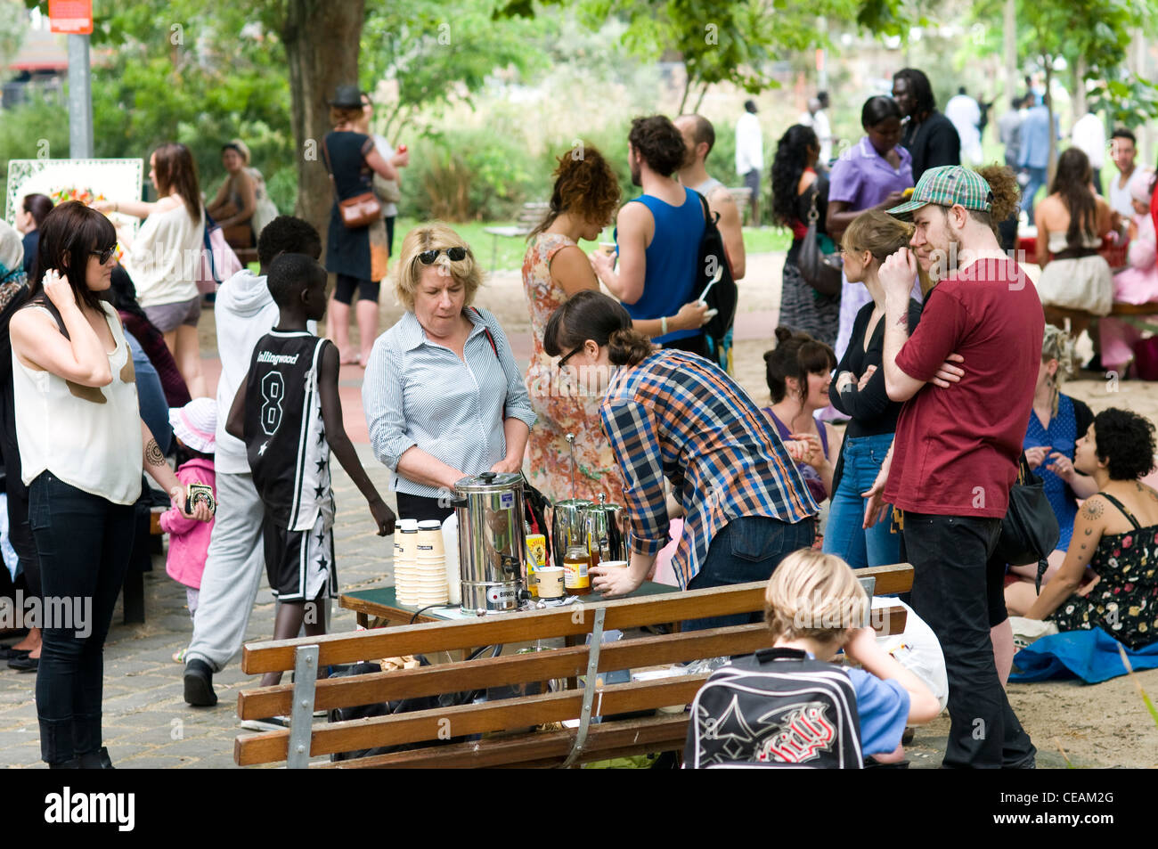 Afghanistan charity day barbecue melbourne victoria australia Stock ...