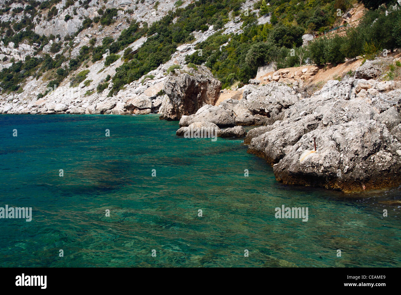 Rocks in Dingac Borak, Peljesac peninsula, Croatia Stock Photo - Alamy