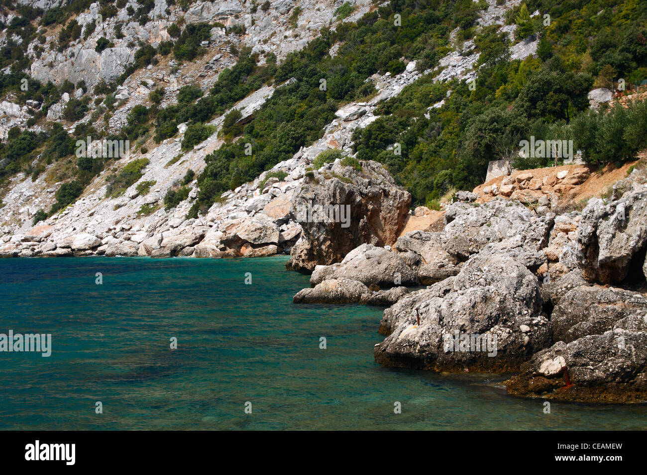 Rocks in Dingac Borak, Peljesac peninsula, Croatia Stock Photo - Alamy