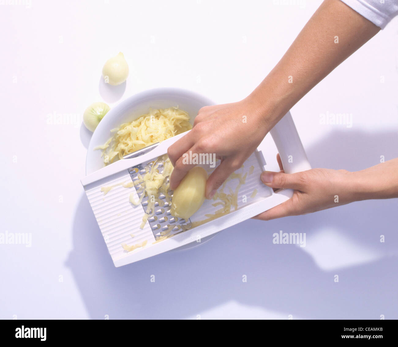 Potato fritters step 1 hi-res stock photography and images - Alamy