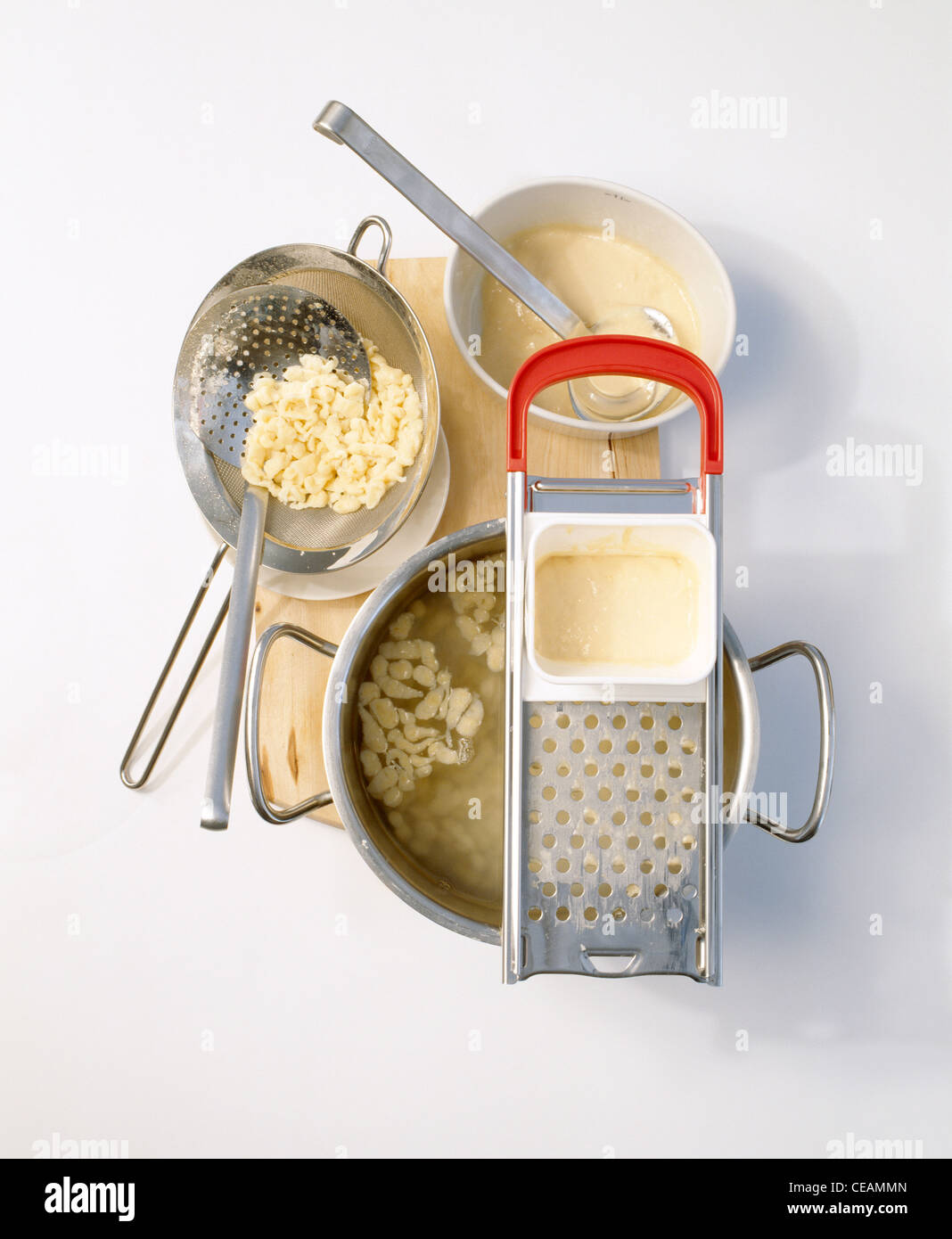 Spaetzle preparation hi-res stock photography and images - Alamy