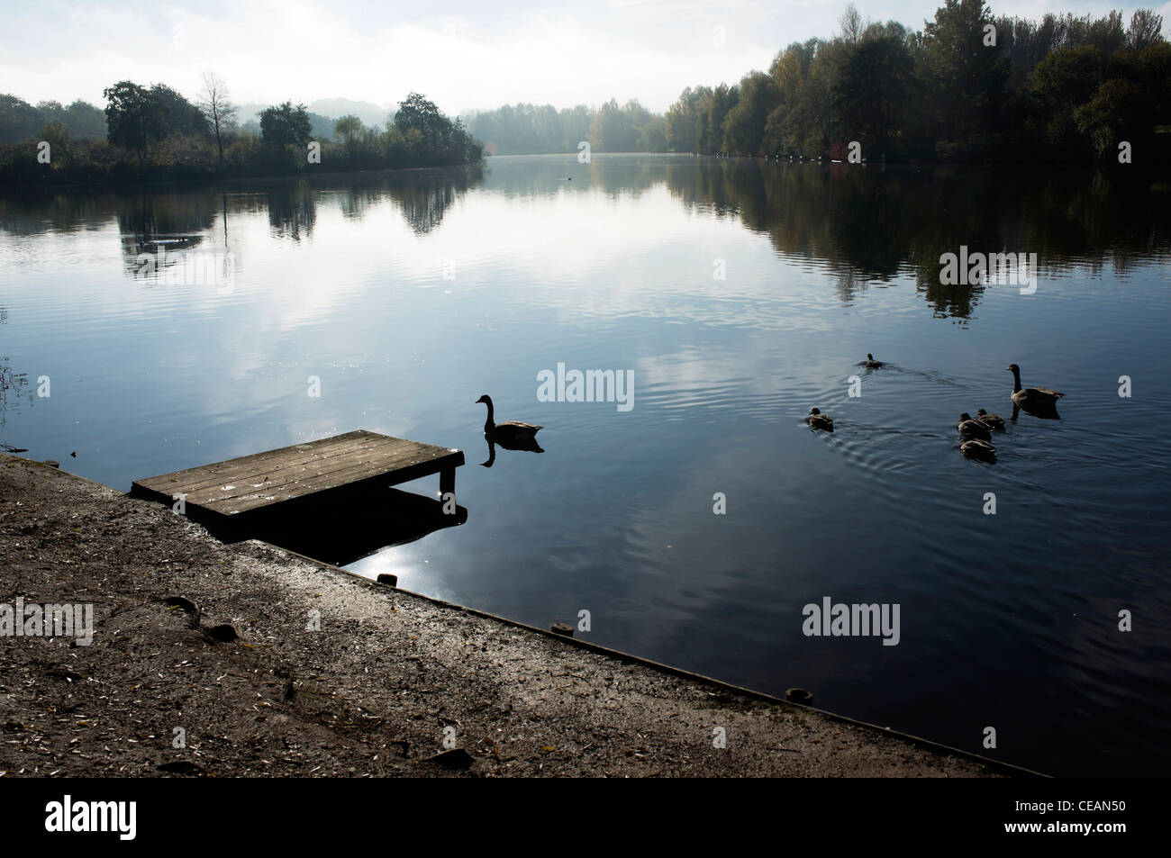 arrow valley lake country park redditch worcestershire Stock Photo - Alamy
