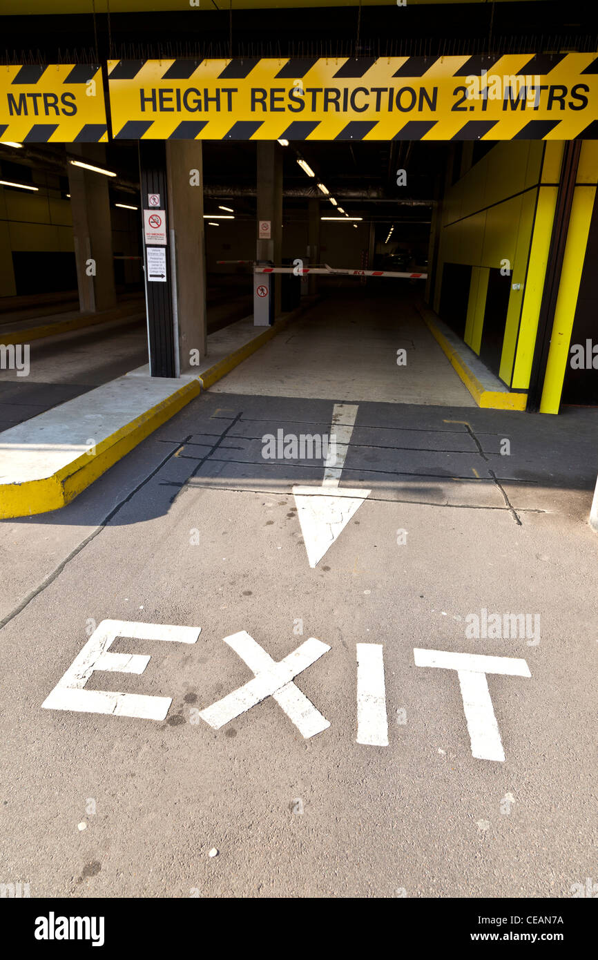 Exit barriers hi-res stock photography and images - Alamy