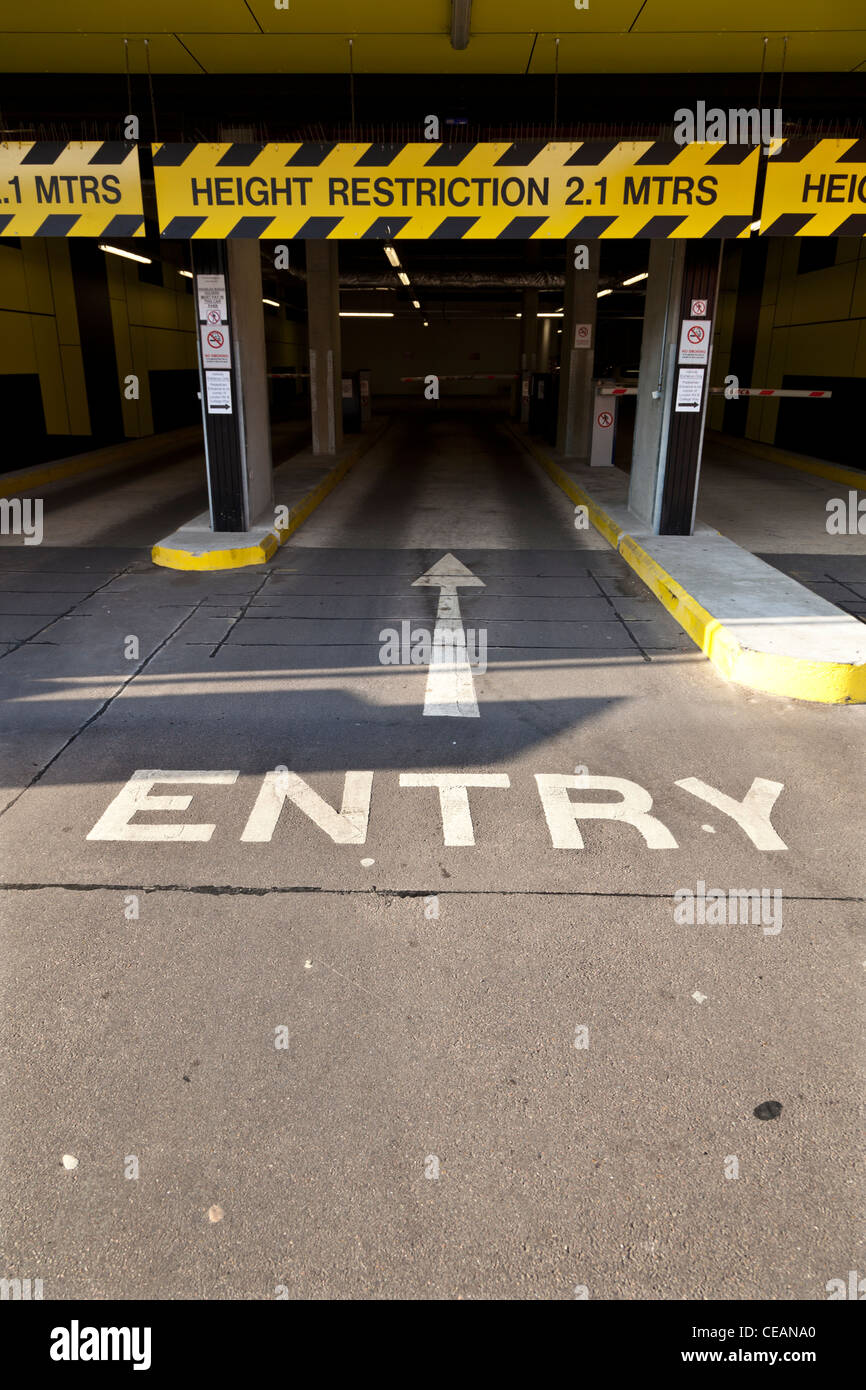 Car park height restriction hi-res stock photography and images - Alamy