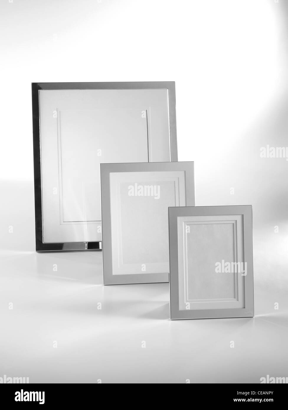A still life shot of a trio of photo frames Stock Photo - Alamy
