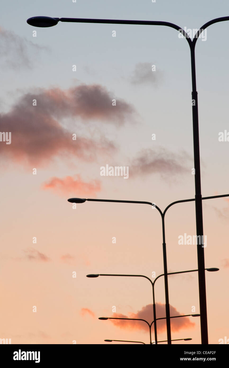 Streetlights and sky Stock Photo - Alamy