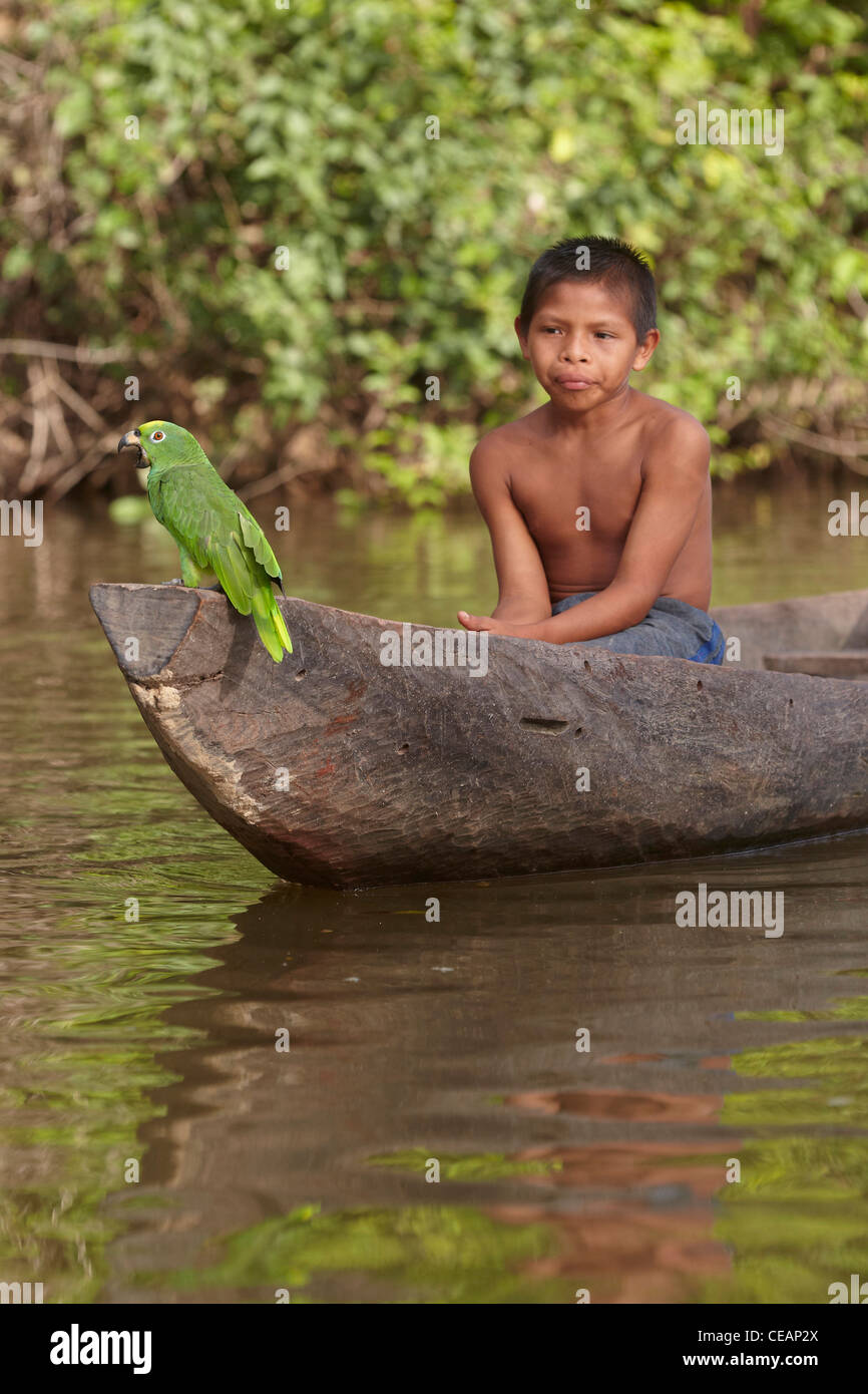 Dugout canoe amazon river hi-res stock photography and images - Alamy
