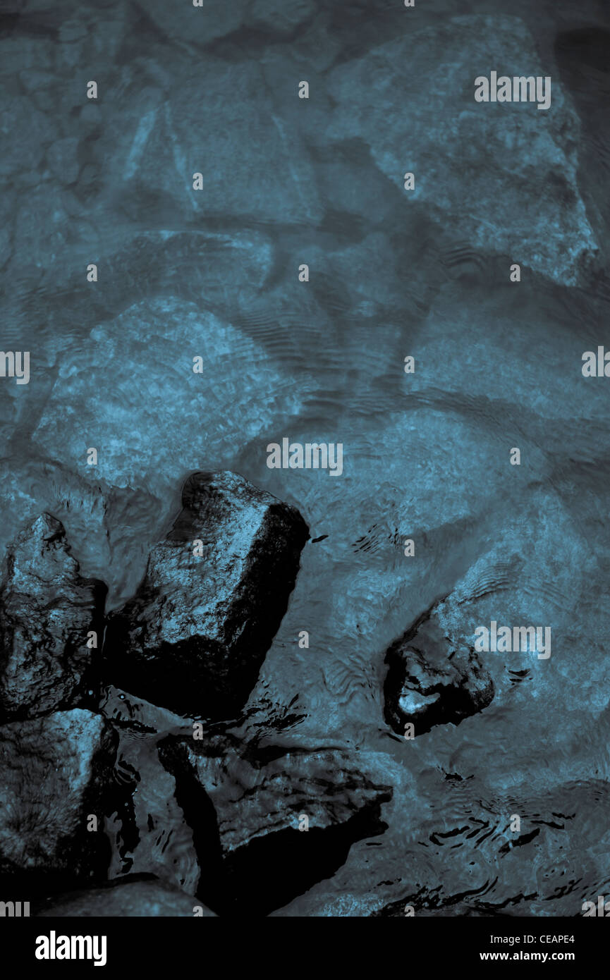 Rocks and water Stock Photo - Alamy