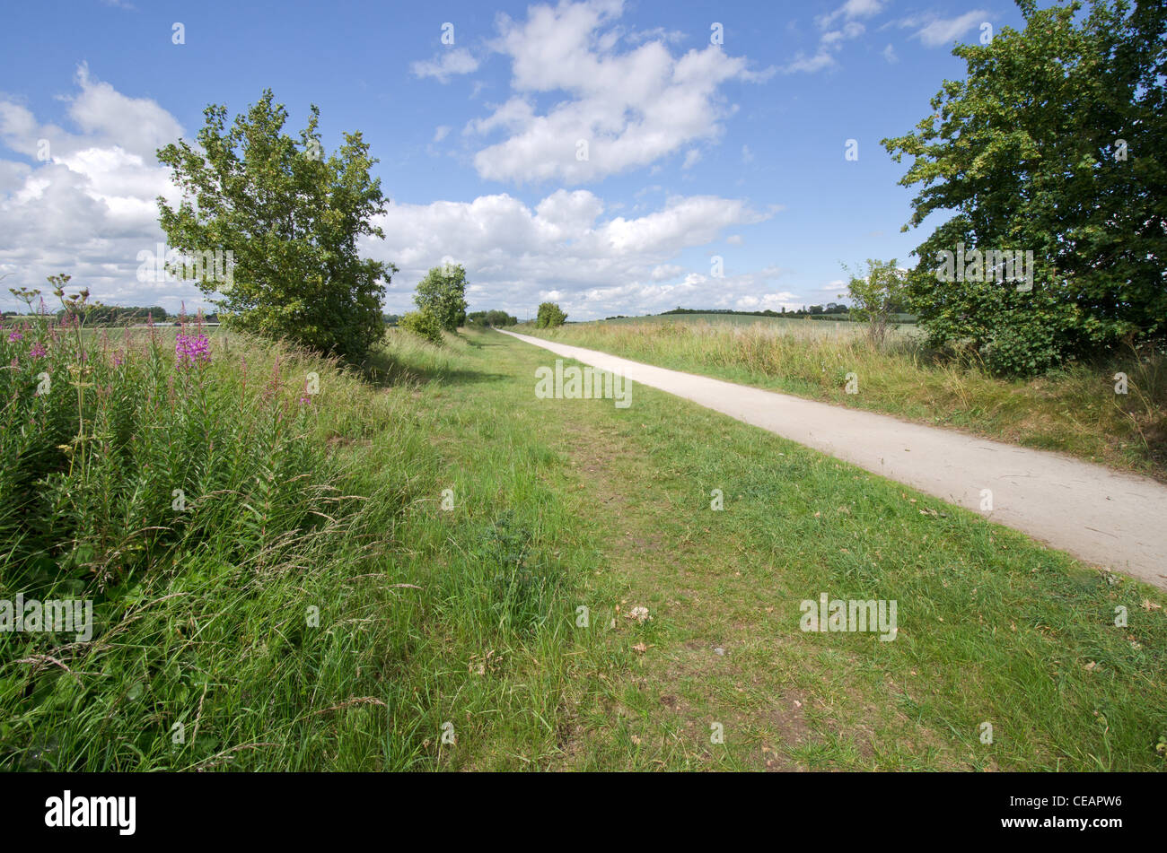 greenway cycle path stratford upon avon warwickshire Stock Photo - Alamy