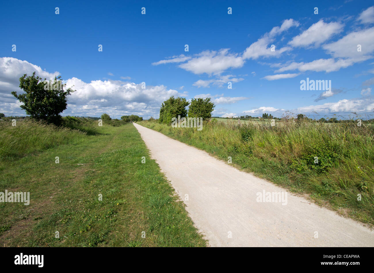 greenway cycle path stratford upon avon warwickshire Stock Photo - Alamy
