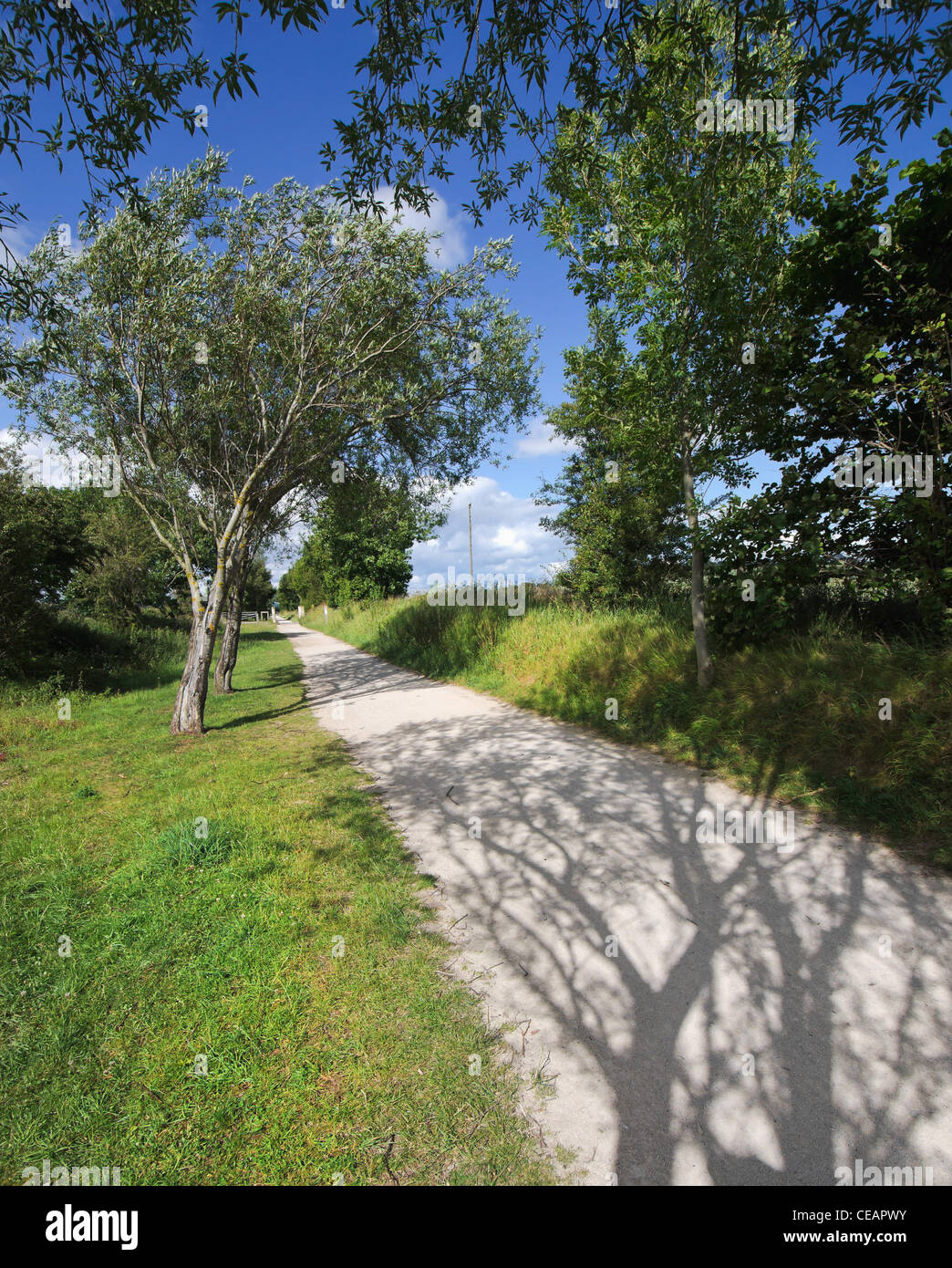 greenway cycle path stratford upon avon warwickshire Stock Photo - Alamy