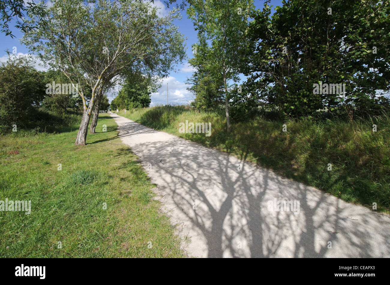 greenway cycle path stratford upon avon warwickshire Stock Photo - Alamy