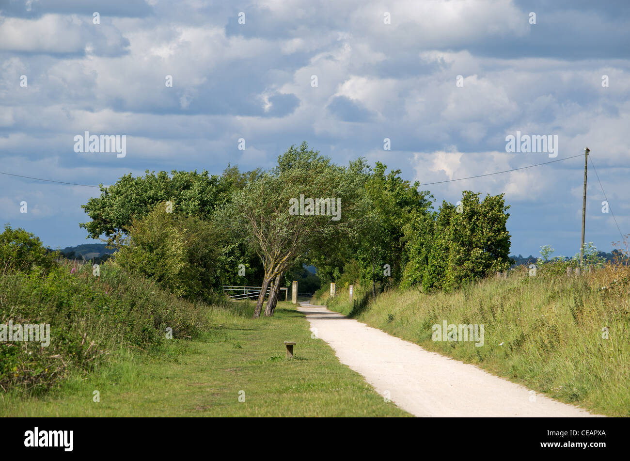 greenway cycle path stratford upon avon warwickshire Stock Photo - Alamy