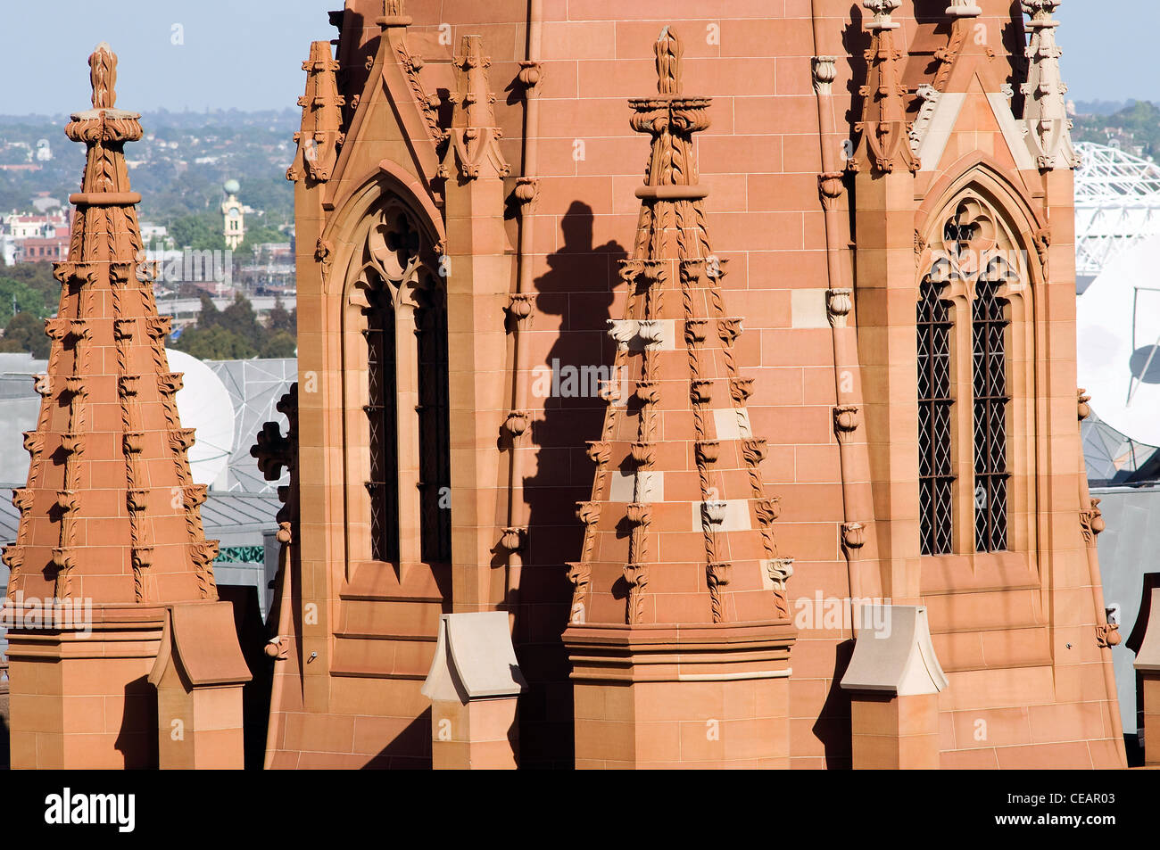 St. Pauls Cathedral spires. melbourne victoria australia Stock Photo ...