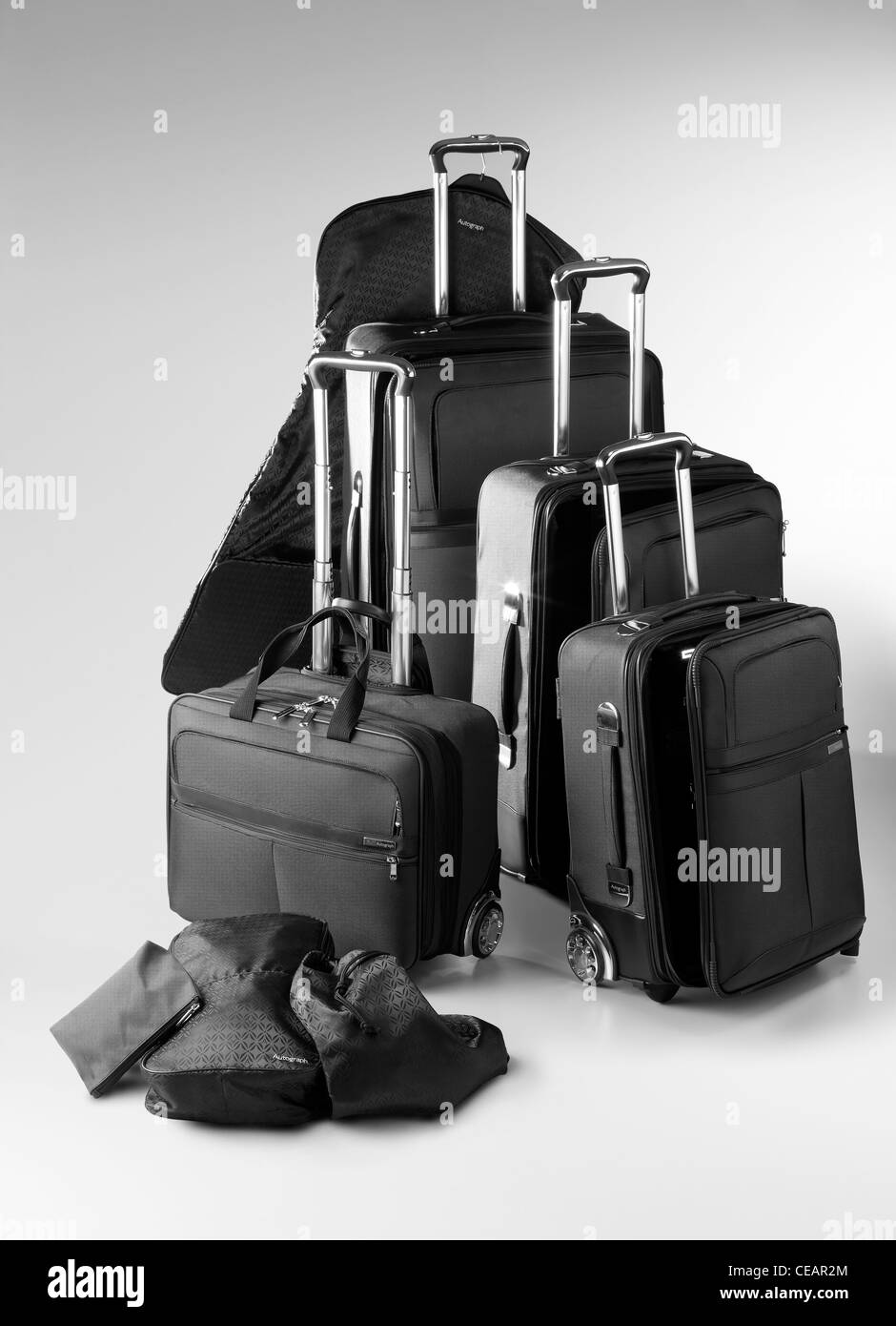 A still life shot of a set of luggage Stock Photo - Alamy