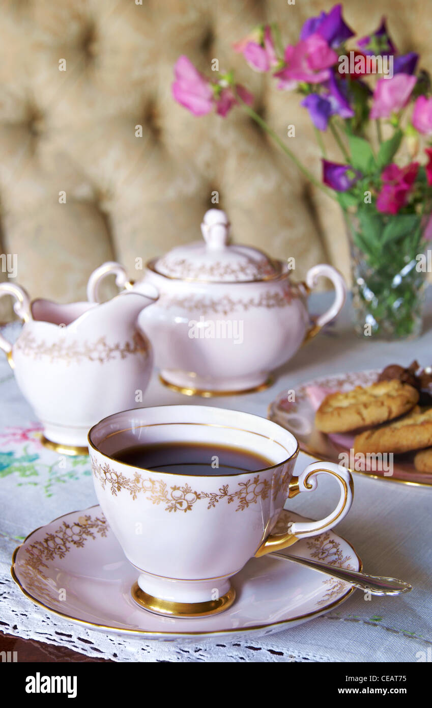 Vintage coffee set Stock Photo - Alamy