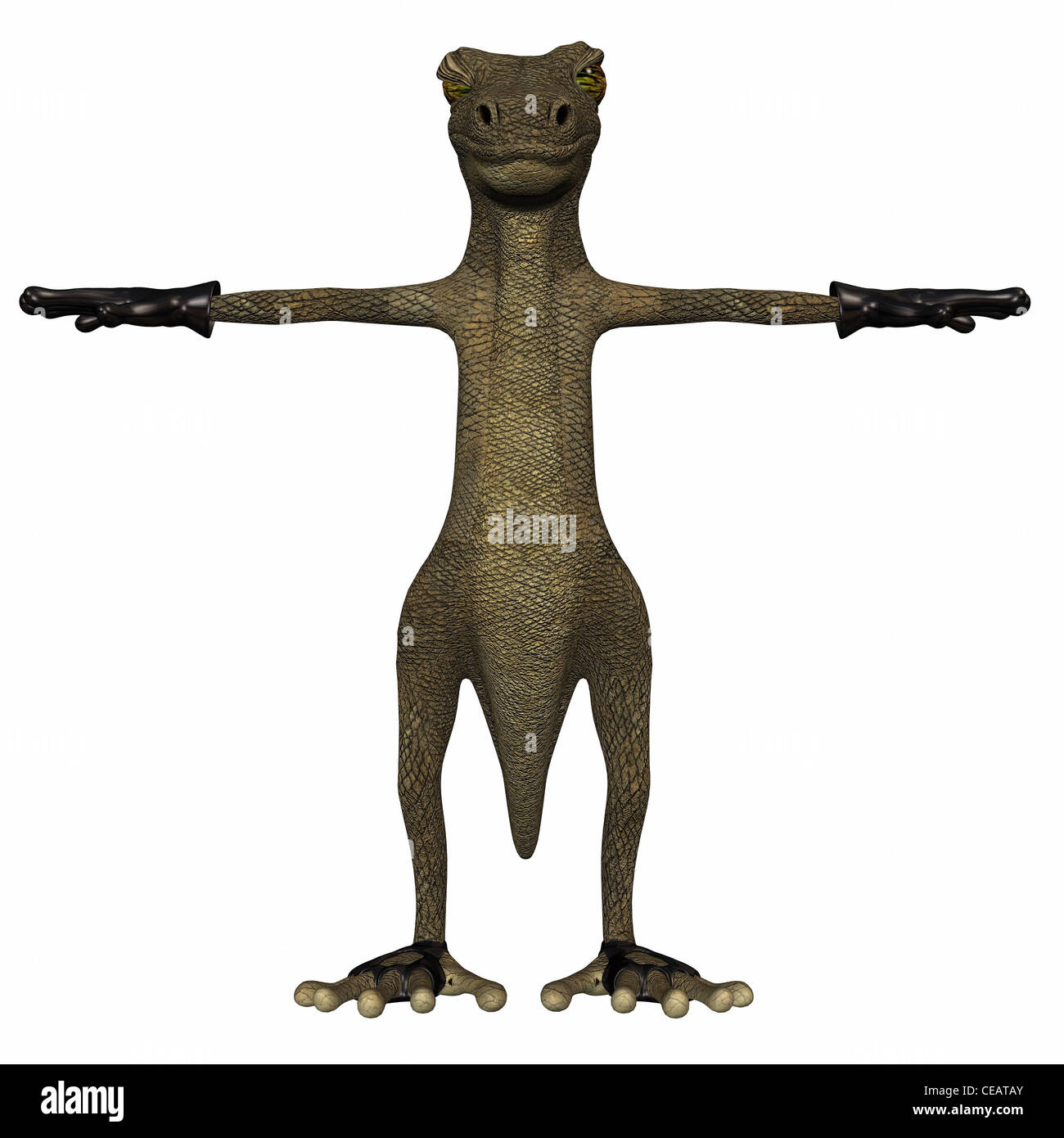 Illustration of an evil salamander isolated on a white background Stock ...